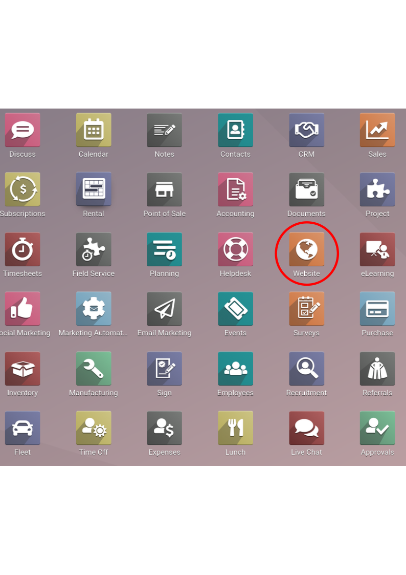 Odoo 15 - Modul Website